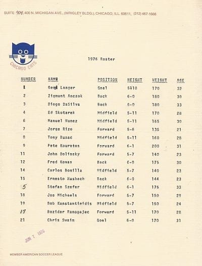 1975-1976 Chicago Cats • Fun While It Lasted