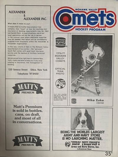 1973-1977 Mohawk Valley Comets • Fun While It Lasted