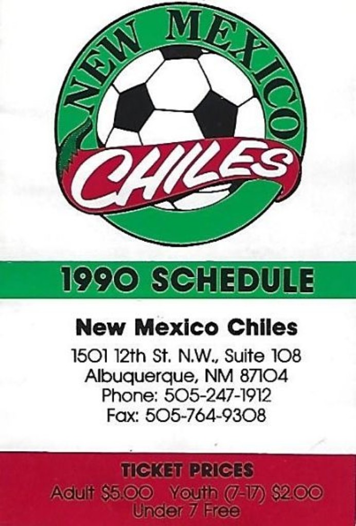 New Mexico Chiles: 1990-1996 Pro Soccer Team